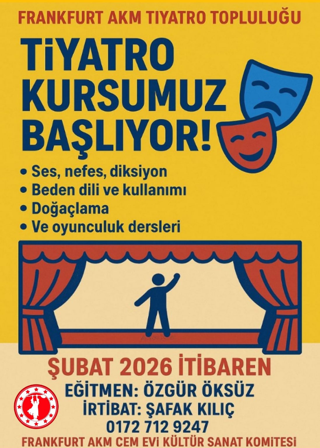 Frankfurt AKM Cemevi’nde Tiyatro Kursu Başlıyor – Alevi Haber Ağı